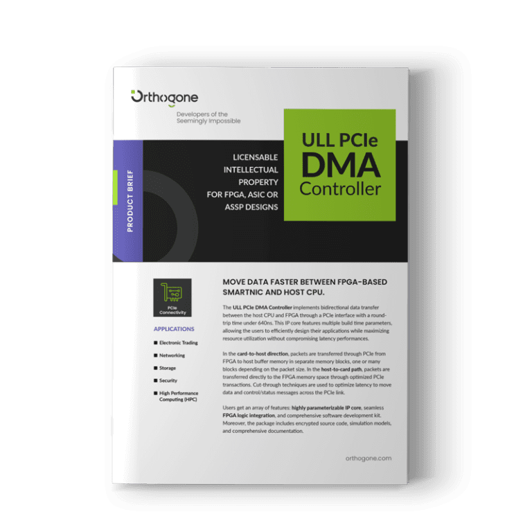 ULL PCIe DMA Controller | Orthogone